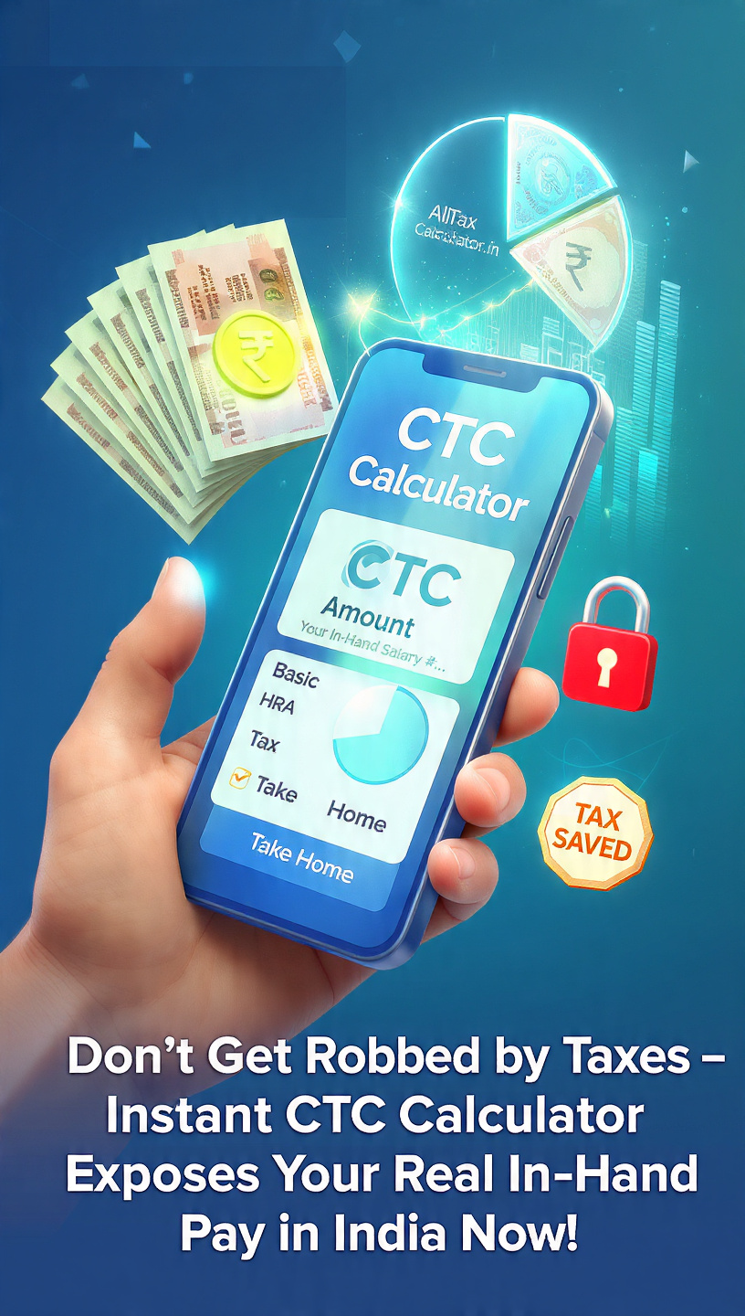 CTC Calculator India | Instant Free In Hand Salary in 1 Tap