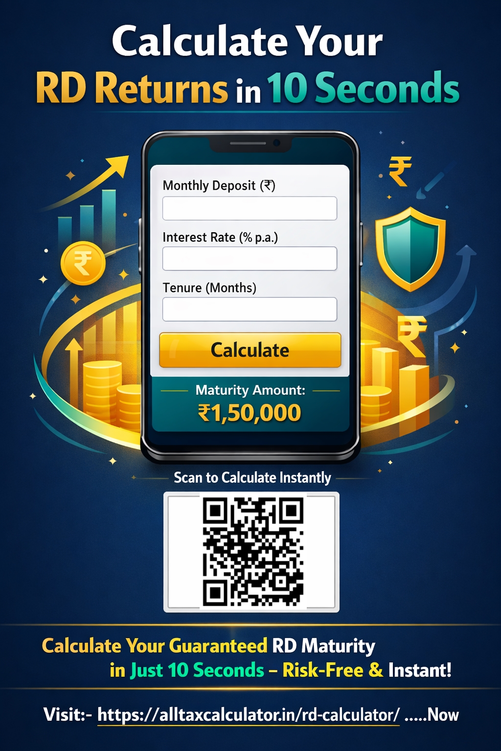 RD Calculator | Get Risk Free RD Interest Rates in 10 Second