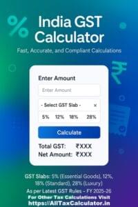 India GST Calculator 2026 | Free Calculate GST Online 5% 18%